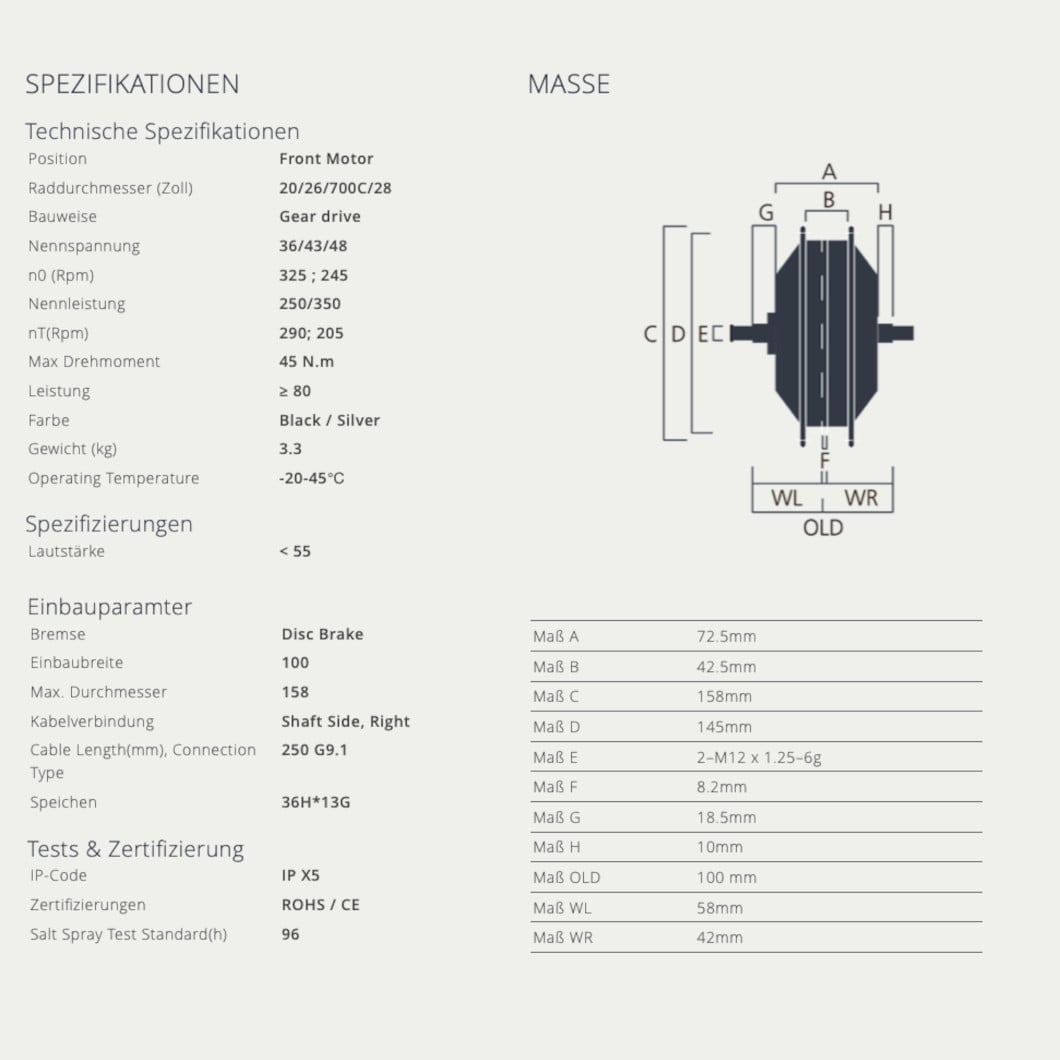 Vergleich Frontmotoren Bafang FM.G311 und FM.G020 - Pedelec-Forum
